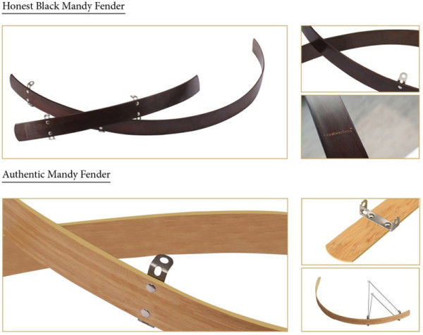 Custom Shape Bamboo Bee's Mandy Fender to your bike - Bikerumor