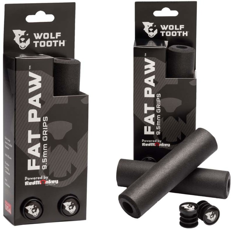 Wolf Tooth Components x Red Monkey Fat Paw grips add girth to your grip ...
