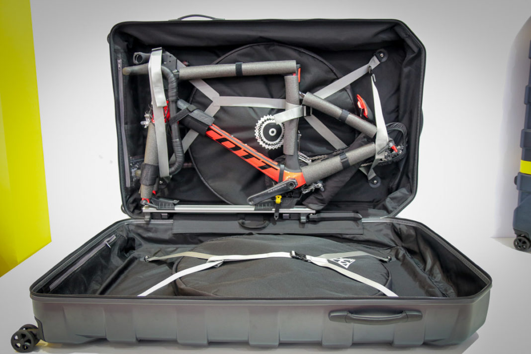Topeak Pakgo X combines safe shipping with portable work stand, plus a ...