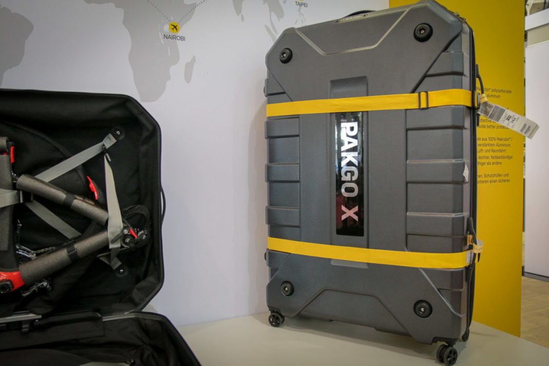 Topeak Pakgo X combines safe shipping with portable work stand, plus a ...