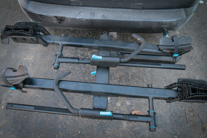 Hitch Swings Pt. 2: RockyMounts Backstage two bike swing away platform ...