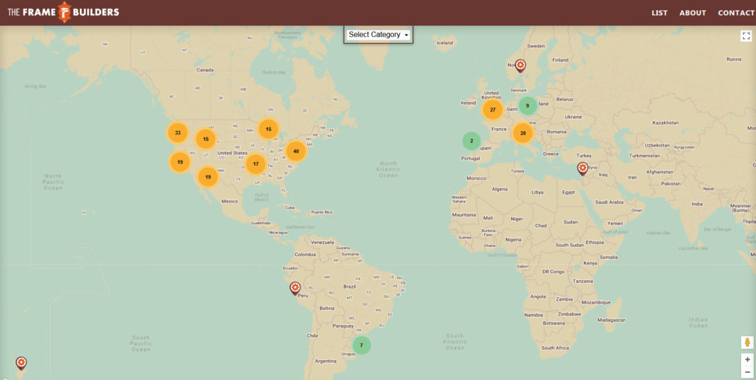 Find your local frame builder with global map and database - Bikerumor