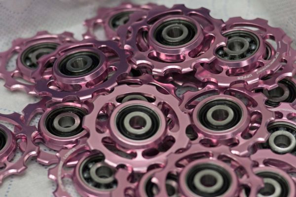 CeramicSpeed spin up Limited Edition Pink Pulleys at the Giro - Bikerumor
