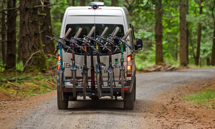 Yakima HangOver hauls heavy duty, vertical bike racks for trucks & the ...