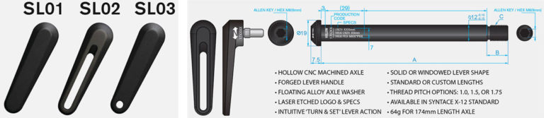 SwitchLever makes thru axles pretty without giving up the lever - Bikerumor