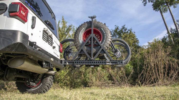 Roam Offroad debuts swing-away integrated tray-style bike rack...for ...