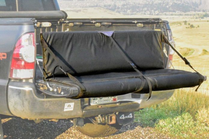SwitchBack Tailgate Pad converts to a couch for post ride chillaxin ...