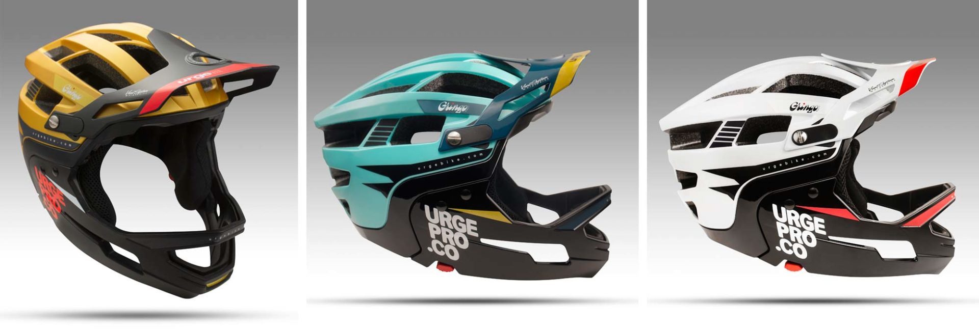 Urge Gringo Matic snaps chin guard on/off in affordable, eco enduro ...