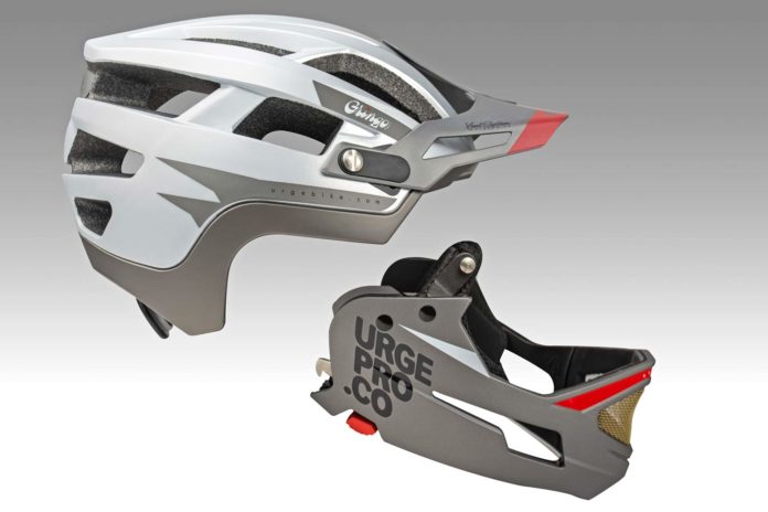Urge Gringo Matic snaps chin guard on/off in affordable, eco enduro ...