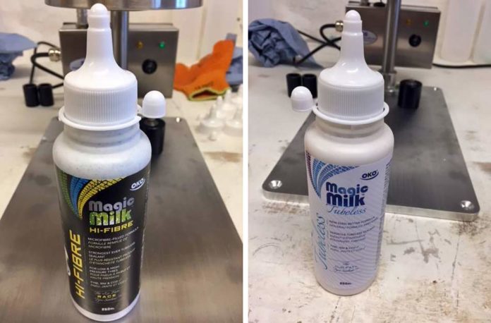 OKO Magic Milk tubeless sealant eliminates flats, now in High Fibre ...