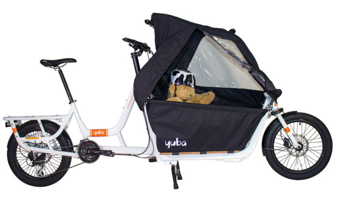 Yuba battles rain with new Cargo Canopy for Supermarché cargo bike ...