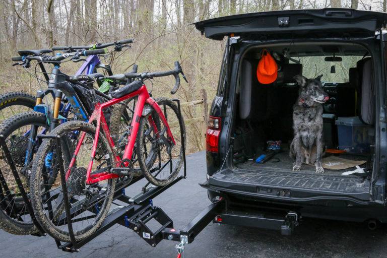 Review: 1Up USA Equip-D Double bike rack and RakAttach swing away hitch ...