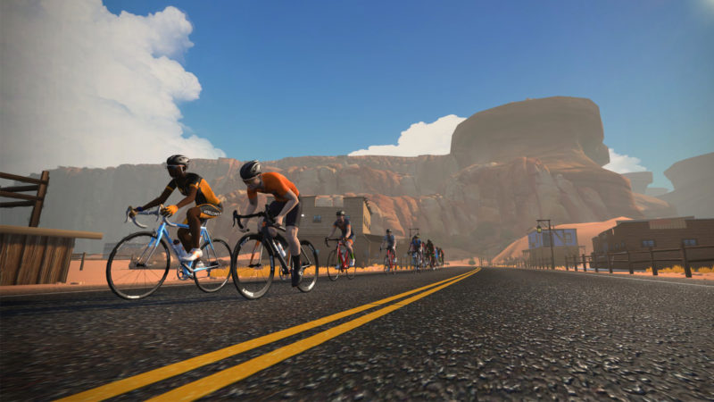 Zwift through the desert with Watopia Fuego Flats expansion route ...