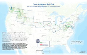 Rails-To-Trails Conservancy reveals the route for 3,700 mile Great ...