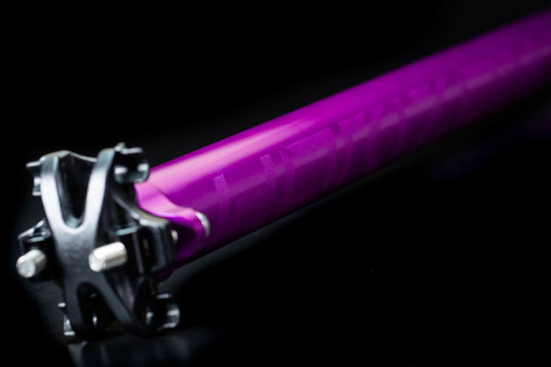 Nukeproof releases HZN components in radioactive purple! - Bikerumor