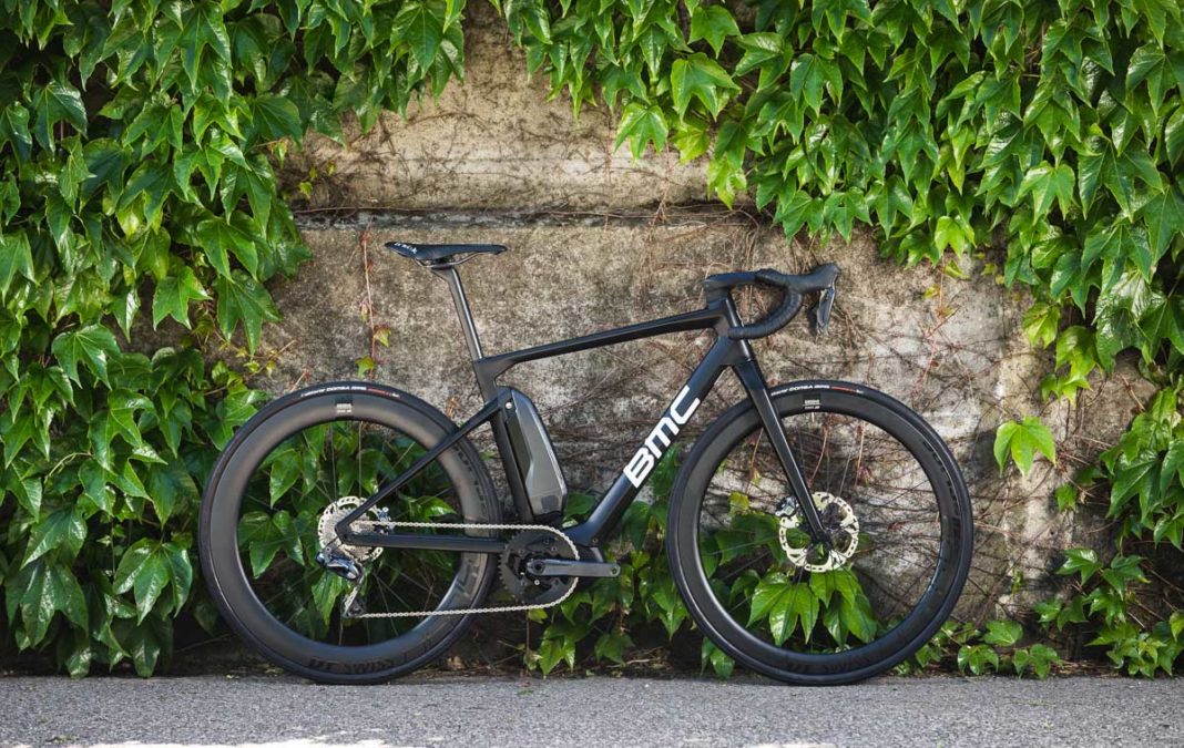 BMC Alpenchallenge AMP Road rockets uphill with Shimano STEPS e-bike ...