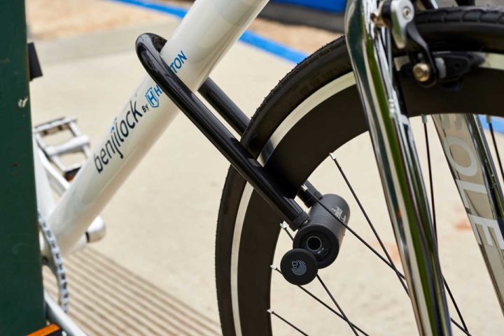BenjiLock by Hampton is a Biometric bicycle U-lock, unlocked by your ...