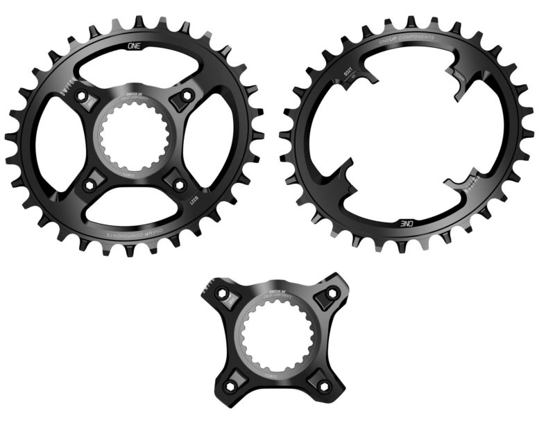 OneUp Components adds 12 speed Shimano Switch chainrings, 34.9mm ...