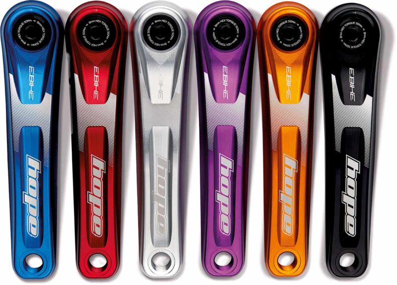 Hope E-Bike cranks spin out for main mfgs, plus eMTB chainrings and ...