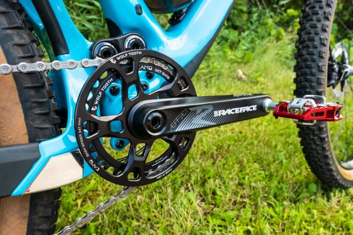 Wolf Tooth CAMO BashSpider spins protective web around your chainring ...