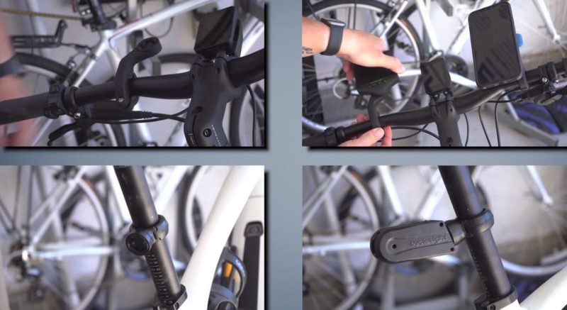 Cyclesight rear view cam watches your back... with a massive screen up ...