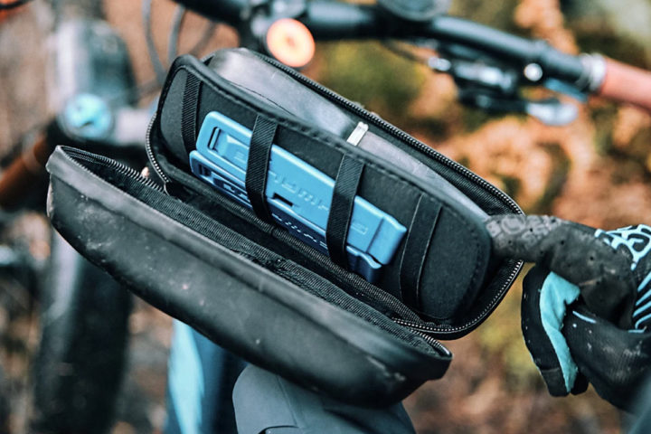 Fidlock Toolbox offers a magnetic quick-connect storage option for bike tools, phone & more ...