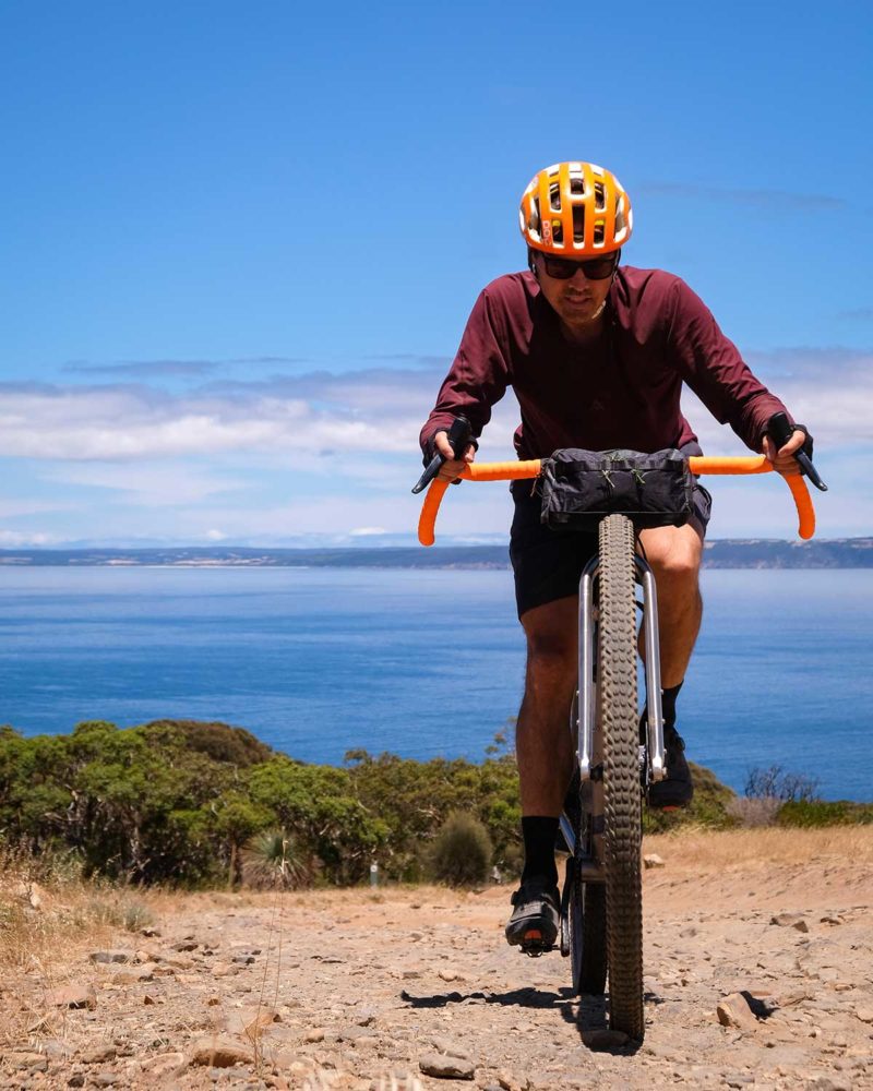 Curve Cycling tease prototype Titanosaur 36er Gravel Bike for Outback ...