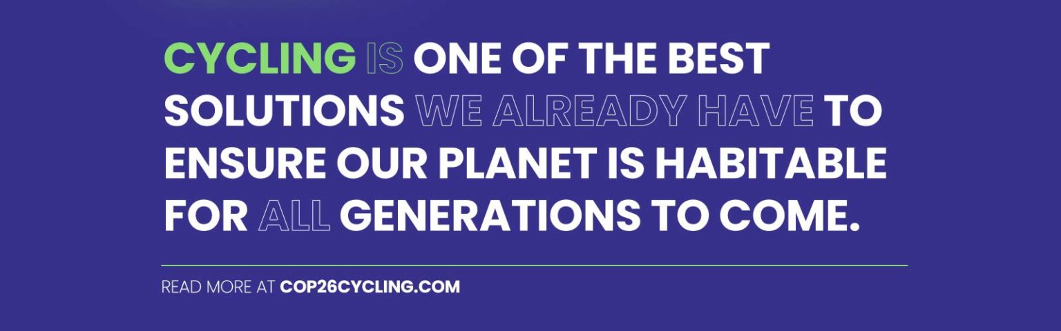 Shift Climate Commitment, COP26 cycling fight climate change - Bikerumor