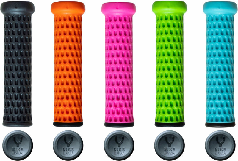 BikeYoke Grippy grips lock-on 31mm diameter eccentric honeycomb rubber ...