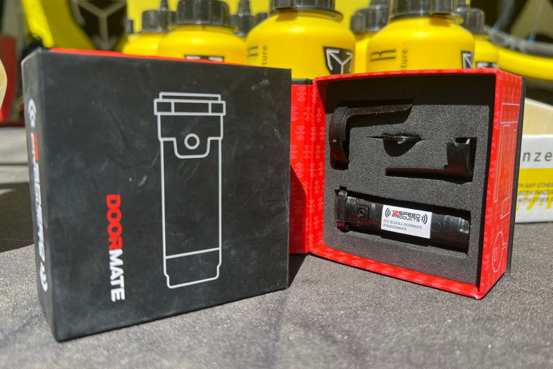 Doormate universal garage door remote fits in your handlebar - Bikerumor