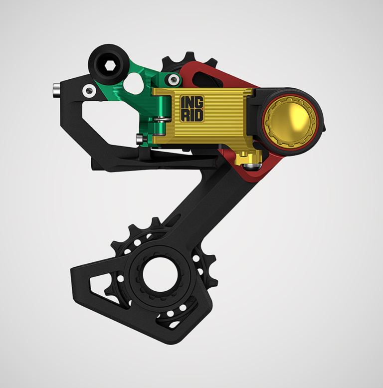 Ingrid Components brings back Rasta rear derailleur love - Bikerumor