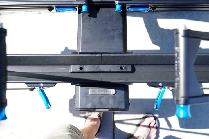 First impressions: New Rocky Mounts GuideRail tray-style hitch rack ...