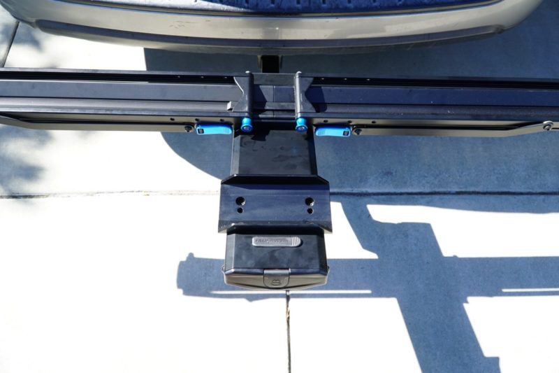 First impressions: New Rocky Mounts GuideRail tray-style hitch rack ...