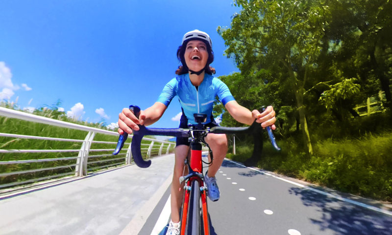 Insta360's carbon fiber bike mount pole gives you wild 360º out-front ...