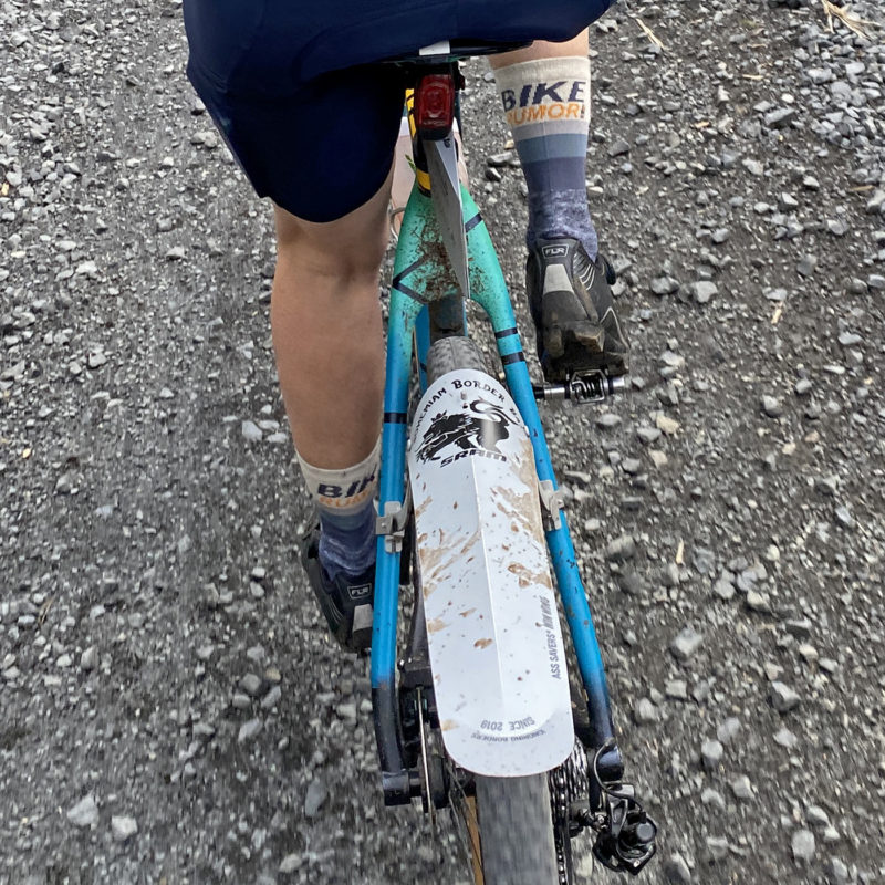 Ass Savers Win Wing minimalist strap-on gravel rear fender - Bikerumor