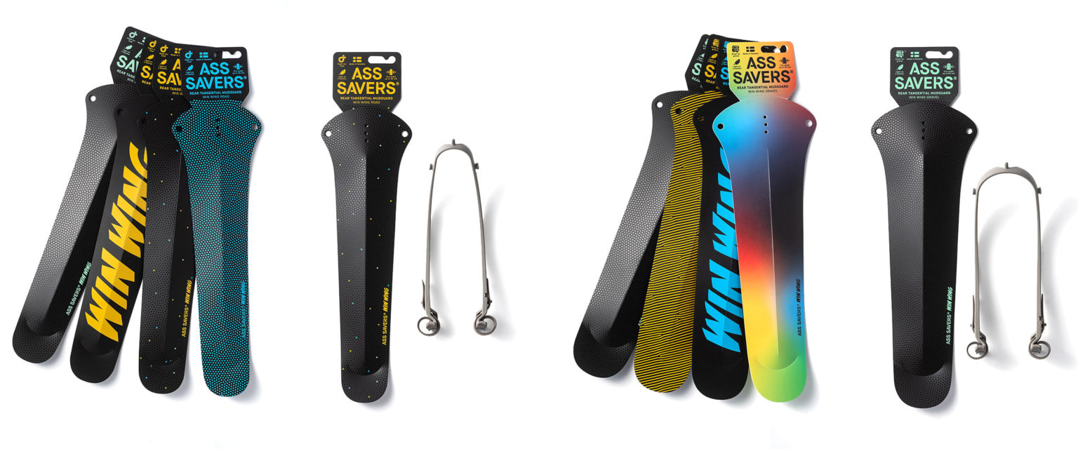 Ass Savers Win Wing minimalist strap-on gravel rear fender - Bikerumor