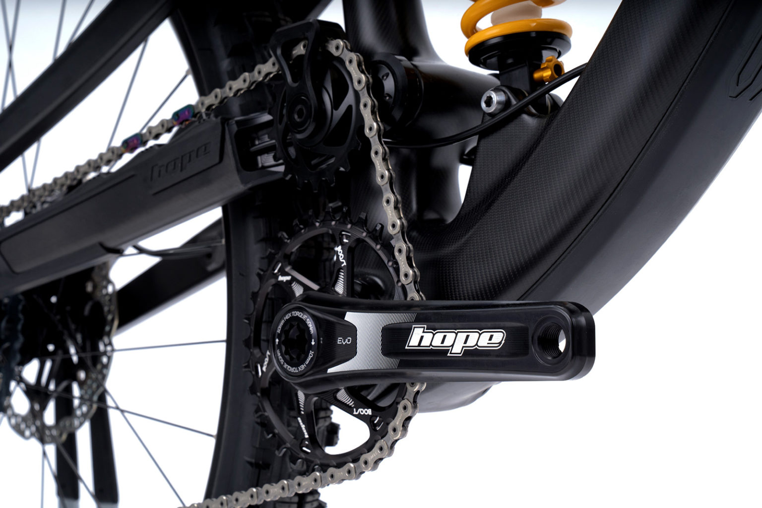 Hope EVO 155 Cranks say bigger isn't always better - Bikerumor