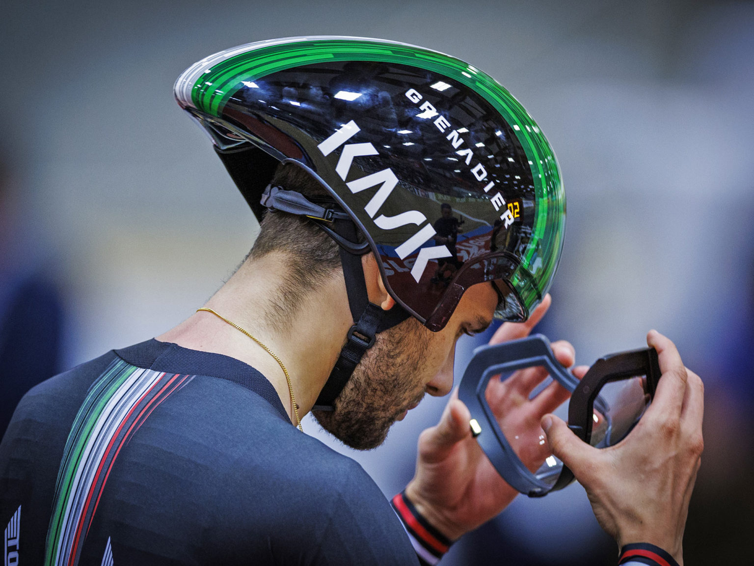 Kask Bambino Pro Evo aero TT helmet ridden to Hour Record - Bikerumor