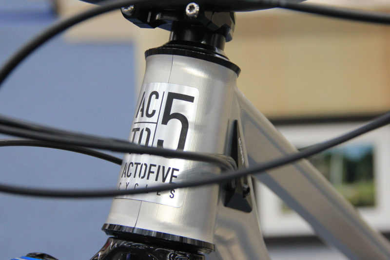 Actofive shows P-Train 165 Modular Enduro Bike at Bespoked 2022 - Bikerumor