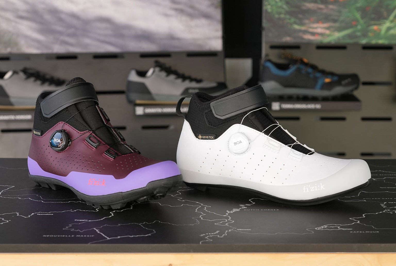 Fizik Artica GTX winter road, mountain bike shoes re...booted, hotter ...