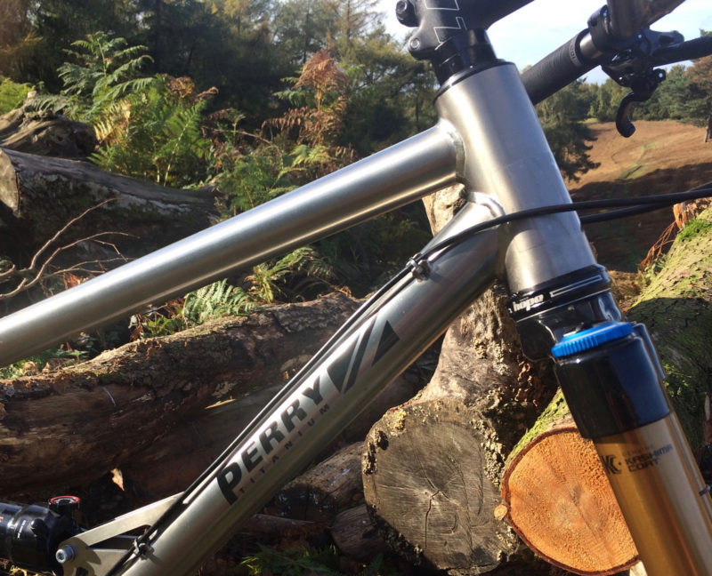 Perry Habu re-thinks the Trail Bike with Single-Pivot Titanium Frame ...