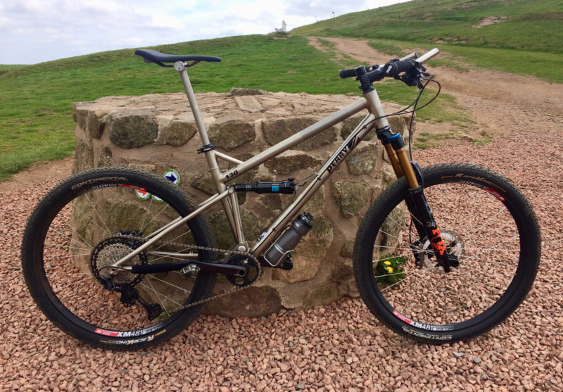 Perry Habu re-thinks the Trail Bike with Single-Pivot Titanium Frame ...