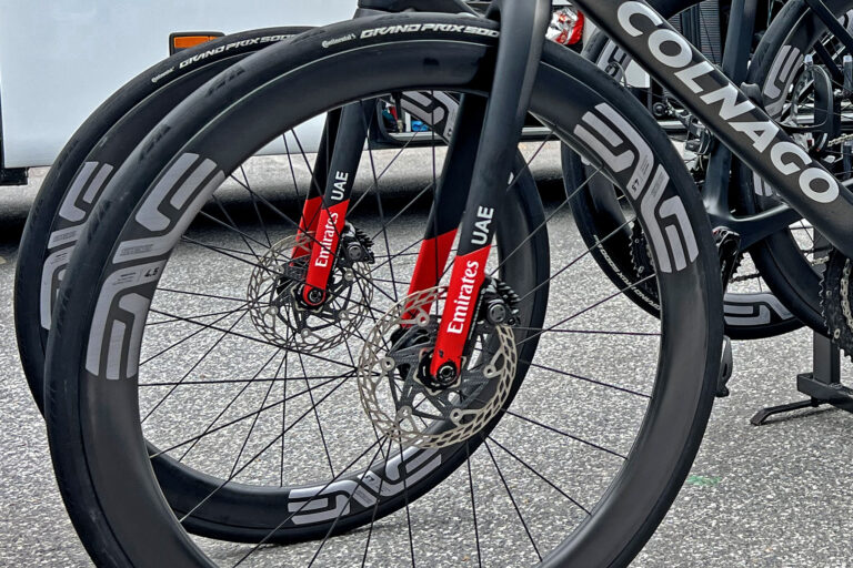 UAE Emirates Tease Prototype Carbon-Carrier Carbon-Ti Centerlock Disc ...