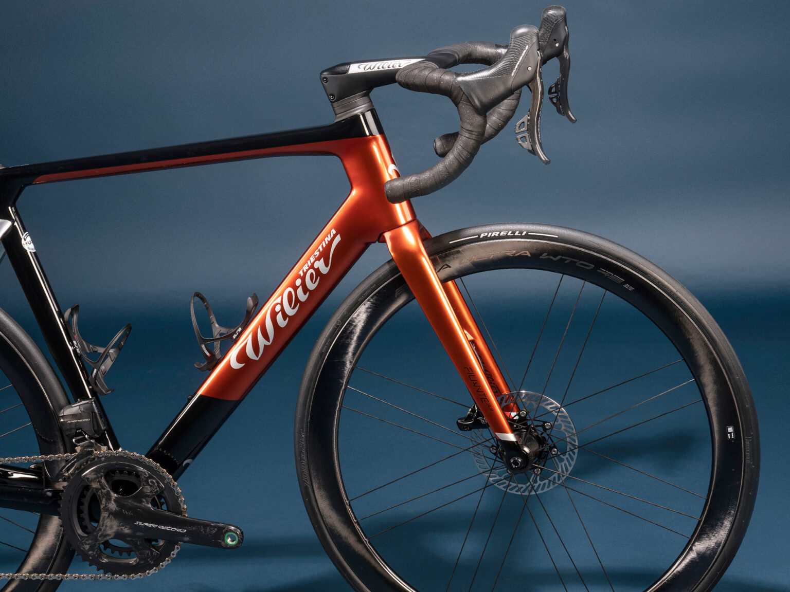 Copper Chrome & Campy Carbon Wilier Filante SLR Ramato Super Record ...