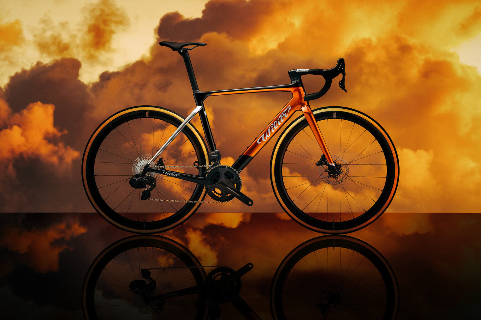 Copper Chrome & Campy Carbon Wilier Filante SLR Ramato Super Record Wireless Upgrade - Bikerumor