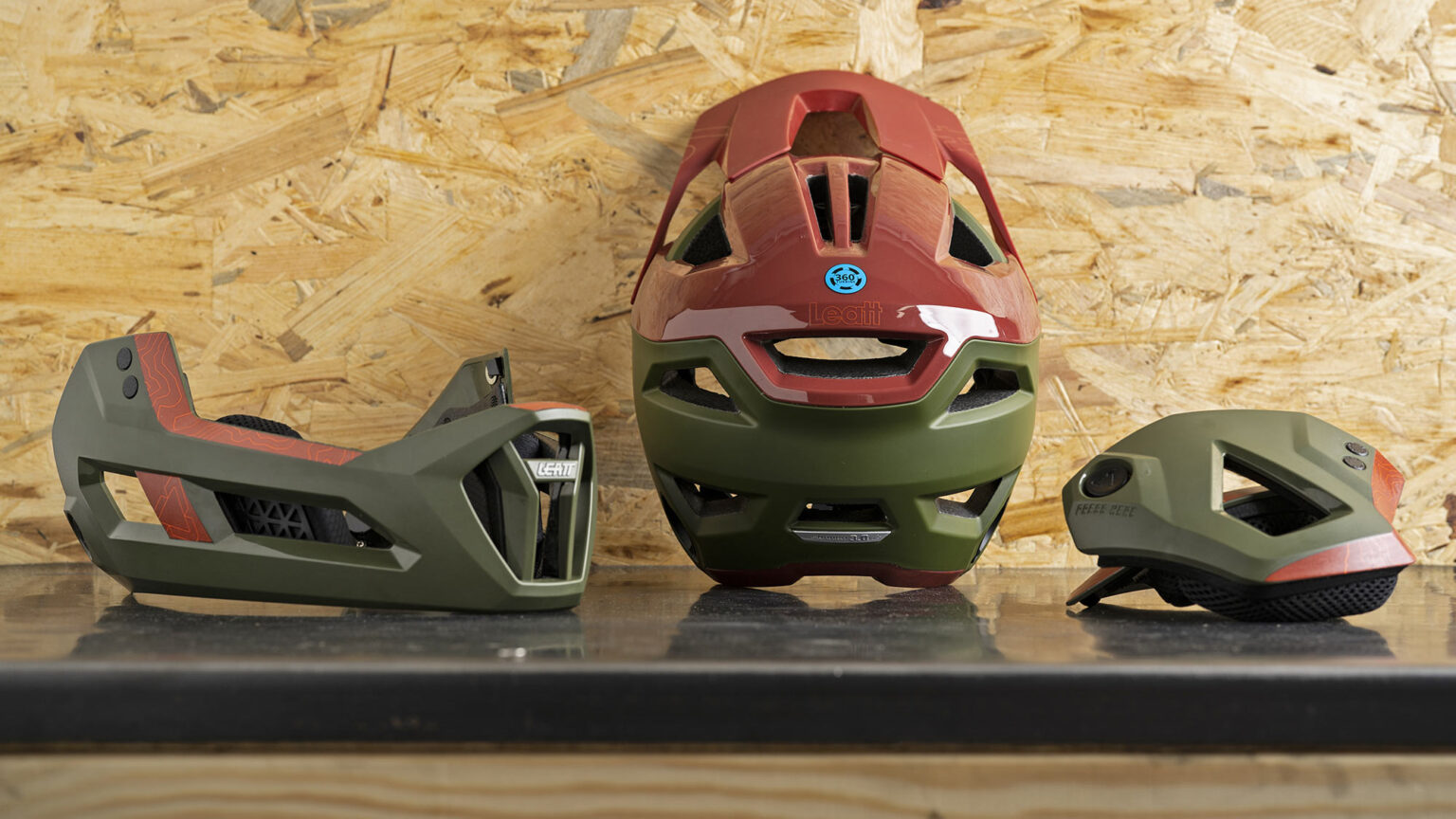 Leatt 3.0 Enduro Convertible Helmet Snaps-On Protection: Full-Face, 3/4 ...