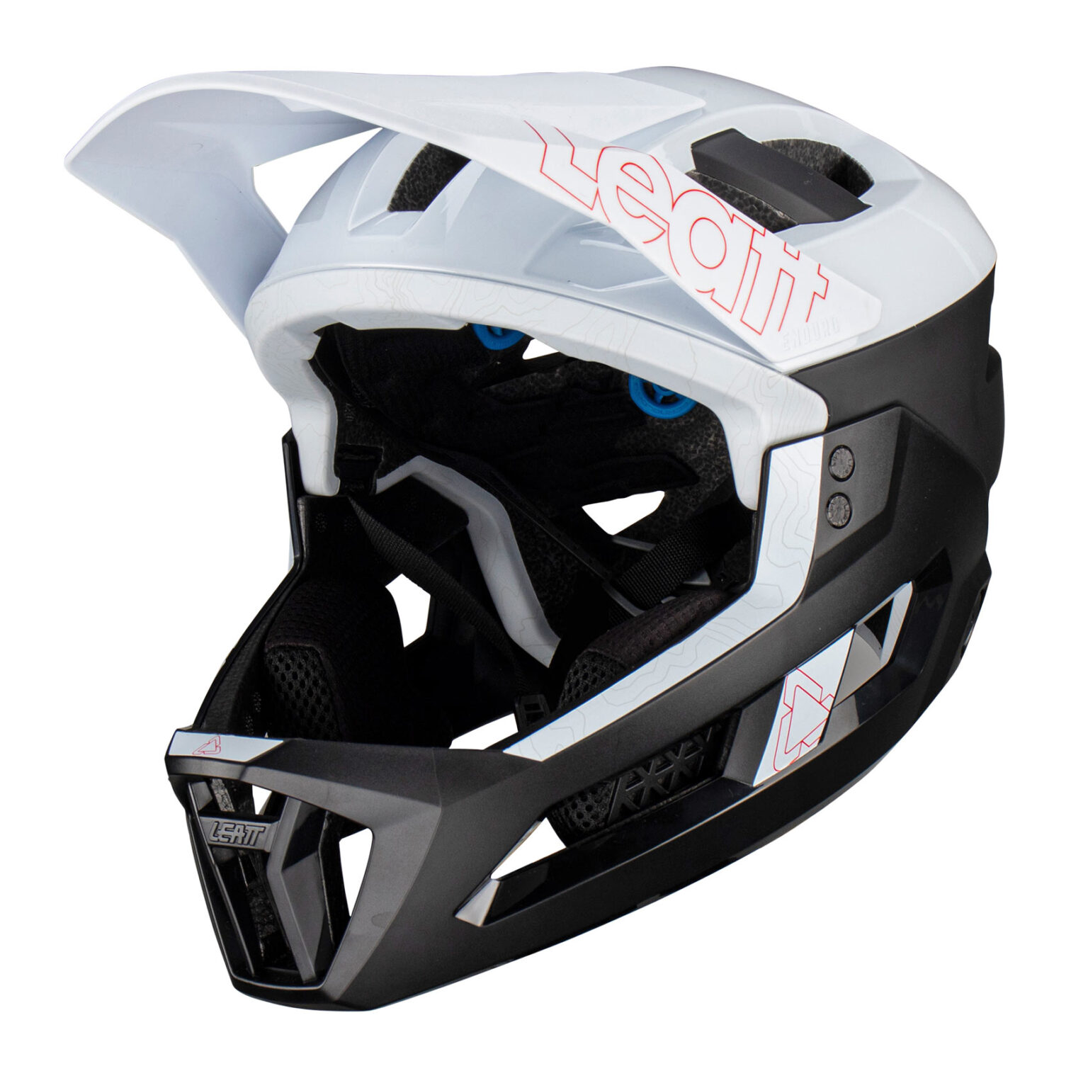 Leatt 3.0 Enduro Convertible Helmet Snaps-On Protection: Full-Face, 3/4 ...