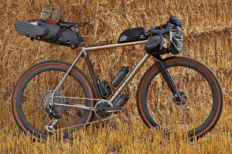 Curve AIR Kev Ti + Carbon Gravel Bike, Huge Walmer Carbon Bar Tease & Gearbox GMX+ - Bikerumor