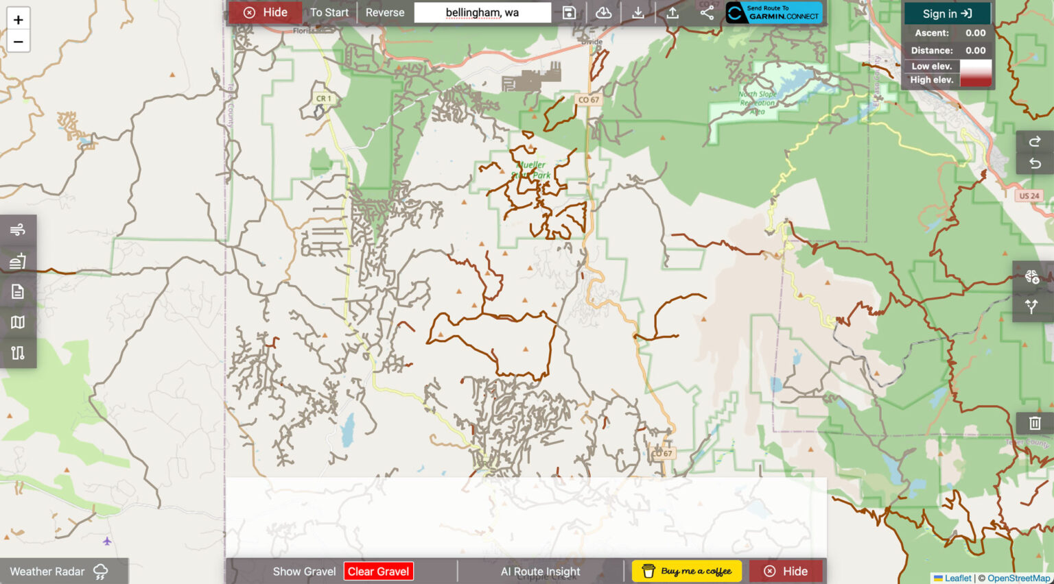 Sherpa Map Highlights Gravel Roads & Weather for Free - Bikerumor