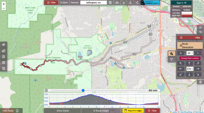 Sherpa Map Highlights Gravel Roads & Weather for Free - Bikerumor